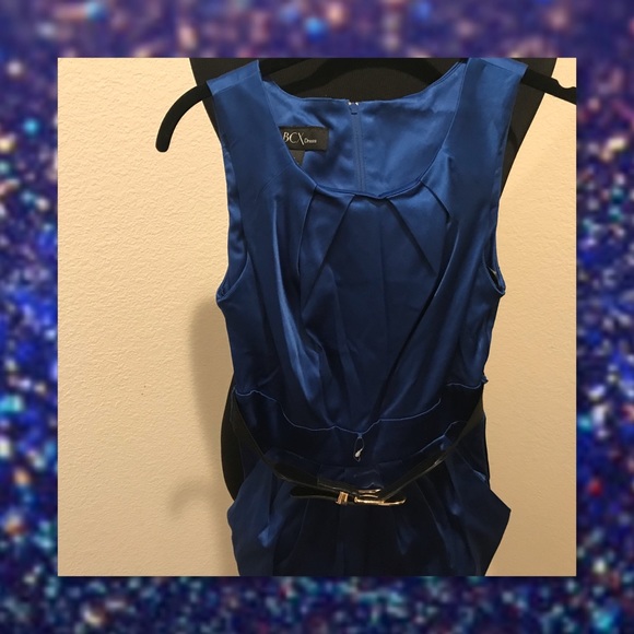 BCX | Dresses | Nwt Bcx Royal Blue Satin Sheath Dress Size | Poshmark